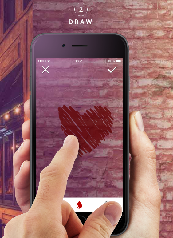 Wallame, mensajes con realidad virtual - Social Geek
